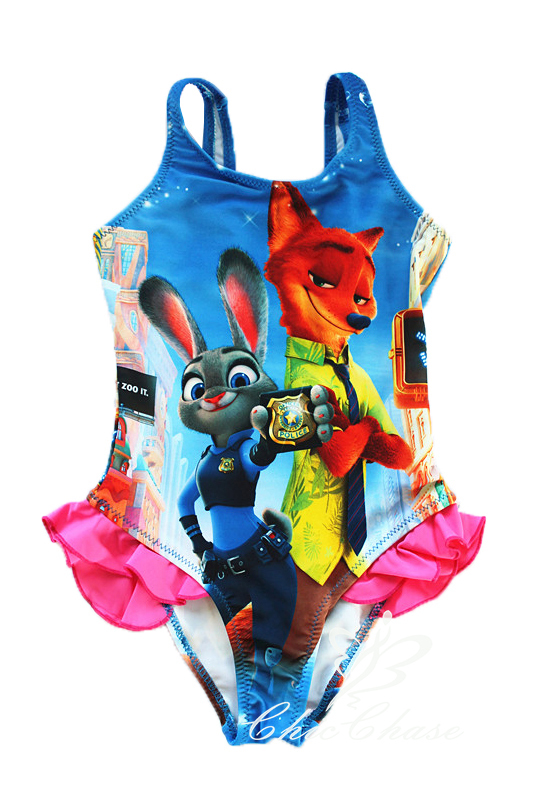 UK Zootropolis Zootopia Judy Nick Swimming Costume Girls Swimwear ...