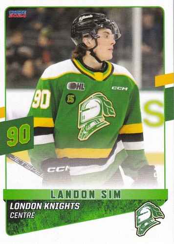 2023-24 London Knights Landon Sim OHL St. Louis Blues | eBay