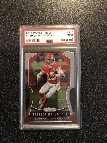 PATRICK MAHOMES II 2019 Panini Prizm CARD#210 PSA 9 MINT KC CHIEFS | eBay