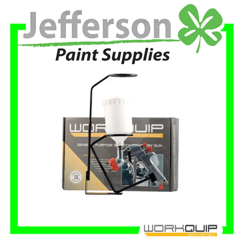 Workquip 3 TIP SET UP Gravity Spray Gun & STAND - Paint | eBay