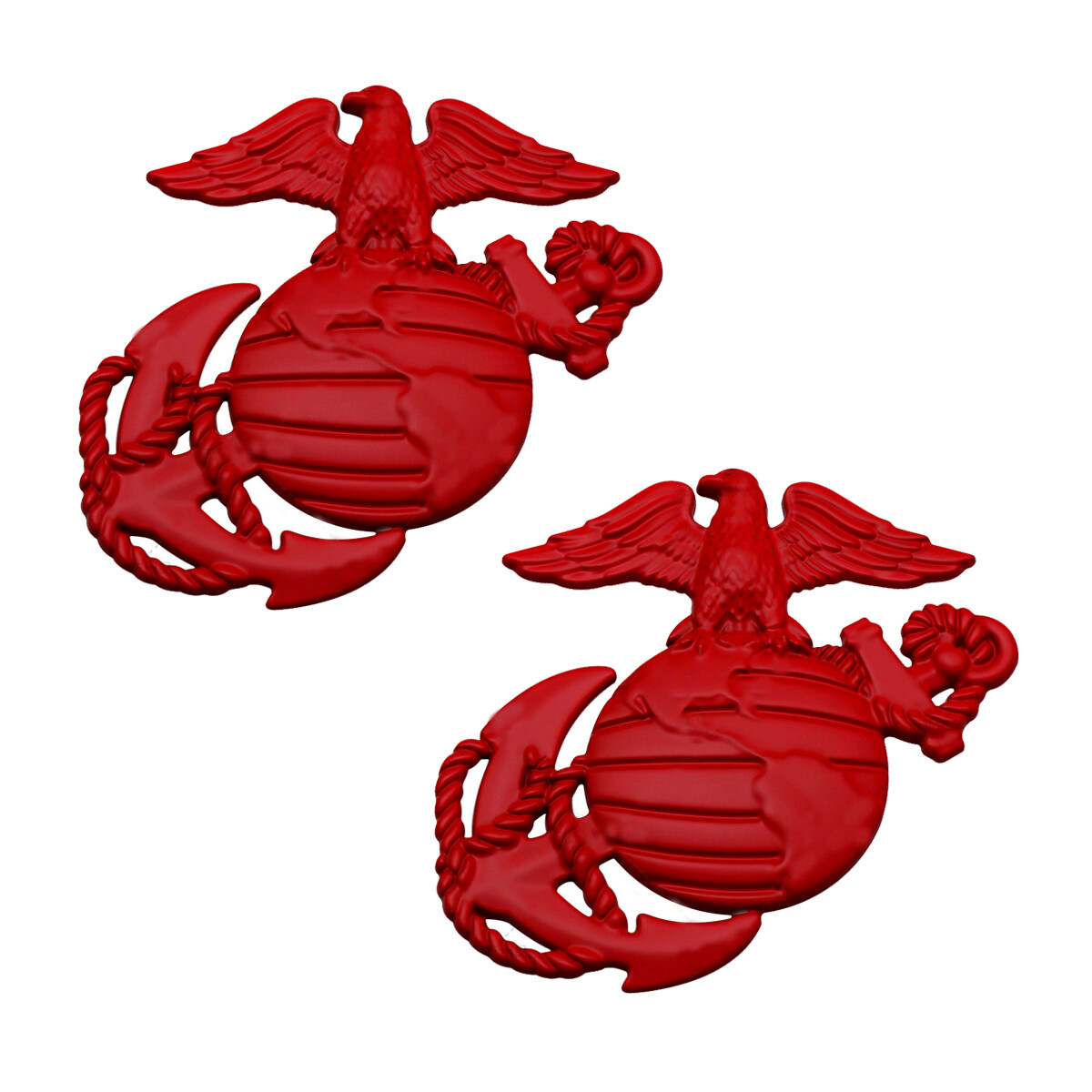 2Pcs Red Eagle Earth Logo Car Truck Body L&R Fender Door Emblem ...