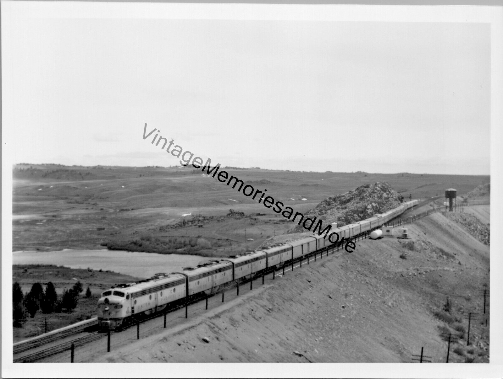 Vintage Union Pacific Railroad 903 Diesel Locomotive 5" x 7" Real Photo ...