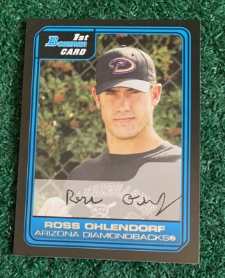 ROSS OHLENDORF - 2006 BOWMAN 1ST BOWMAN PROSPECTS INSERT CARD #B31 ...
