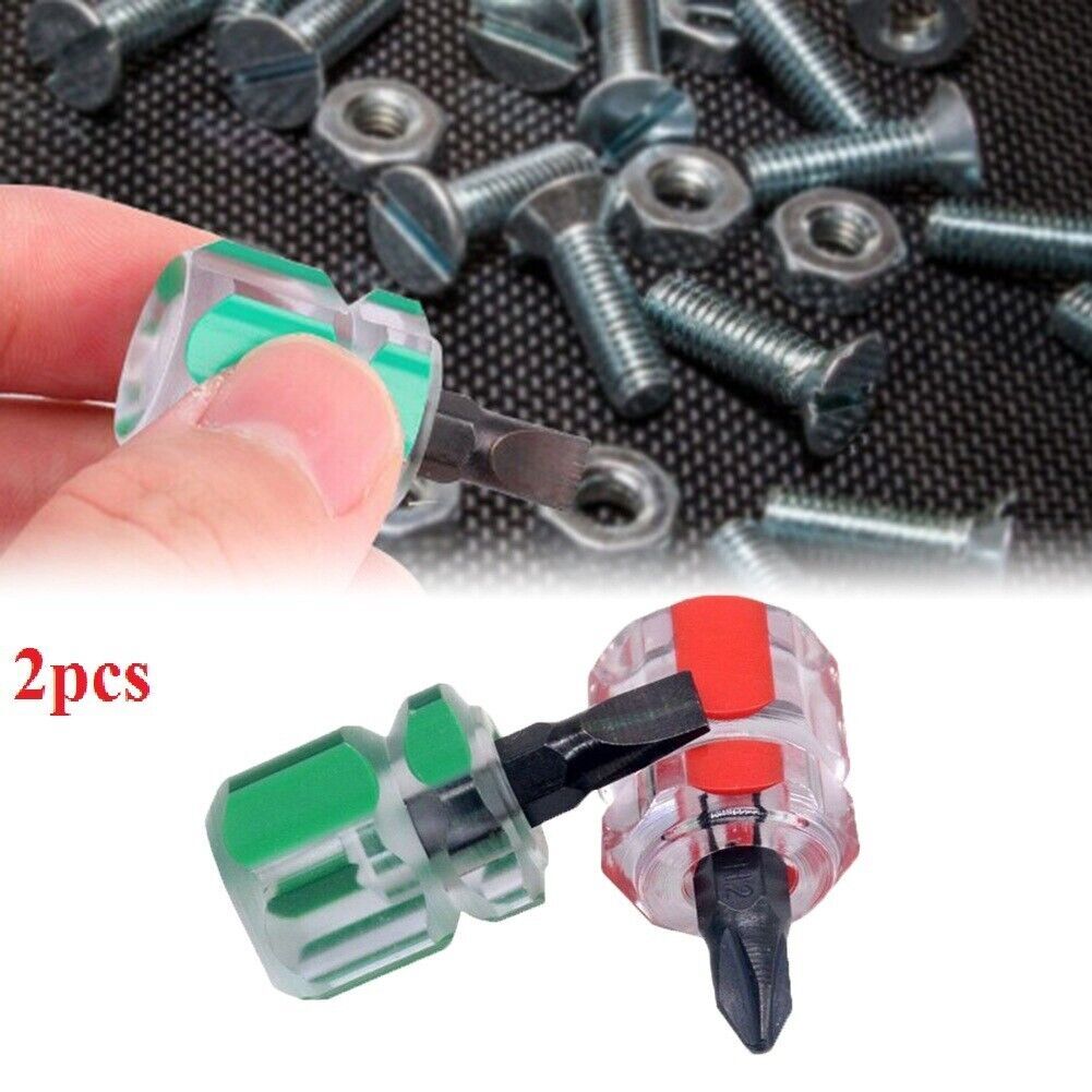 Mini Short Stubby-Cross Screw Driver Slotted Small Screwdriver Repair ...