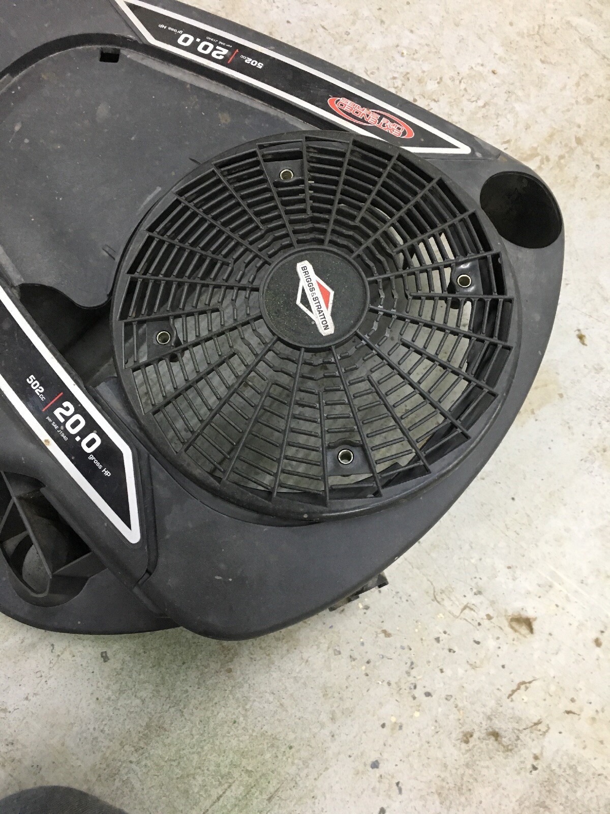 Engine Blower housing Fan shroud Cover Craftsman Briggs & Stratton 20HP ...