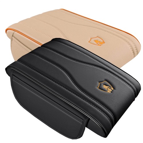 Arm Rest Cover For Car Center Console Heighten Pads Leather Armrest ...