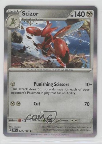 Scizor Pokémon SV03: Obsidian Flames (OBF) #141 | eBay