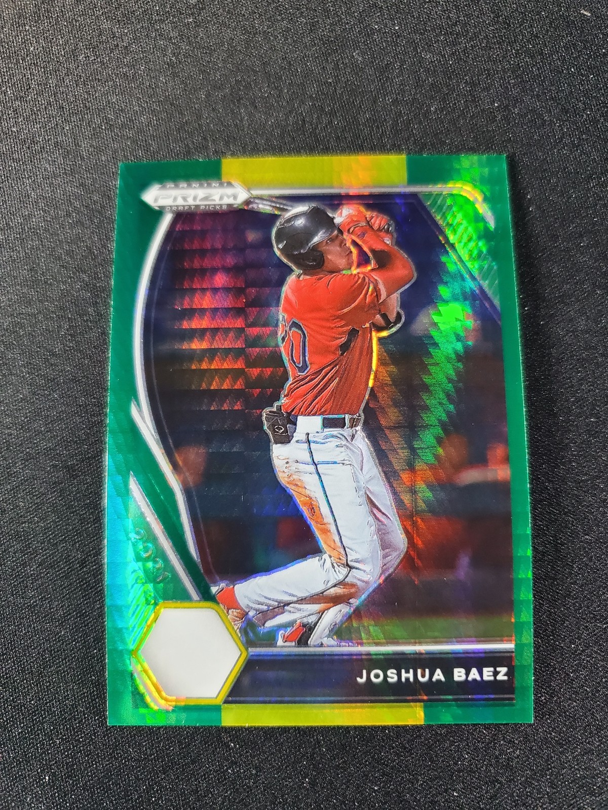 2021 Panini Prizm Draft Picks #PDP54 Joshua Baez Hyper Green & Yellow Prizm | eBay