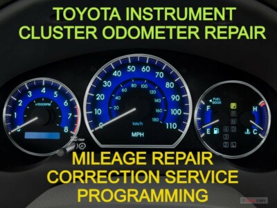 TOYOTA SPEEDOMETER CLUSTER MILEAGE CORRECTION ODOMETER PROGRAMMING ...