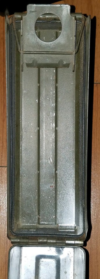 Vintage Military Metal Empty Ammo Box 250 30 Cal Linked Blank M1909 | eBay