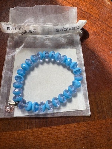Sabika Blue Stretch Bracelet | eBay Australia