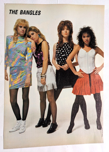 THE BANGLES / SUSANNA HOFFS / HEART / BAND MAGAZINE FULL PAGE PINUP ...