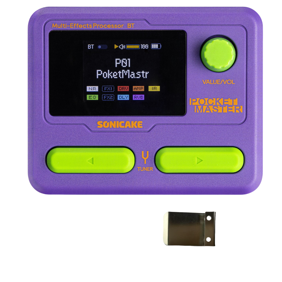 SONICAKE Pocket Master Guitar Modeling IR Cabinets Multi-Effects Pedal ...