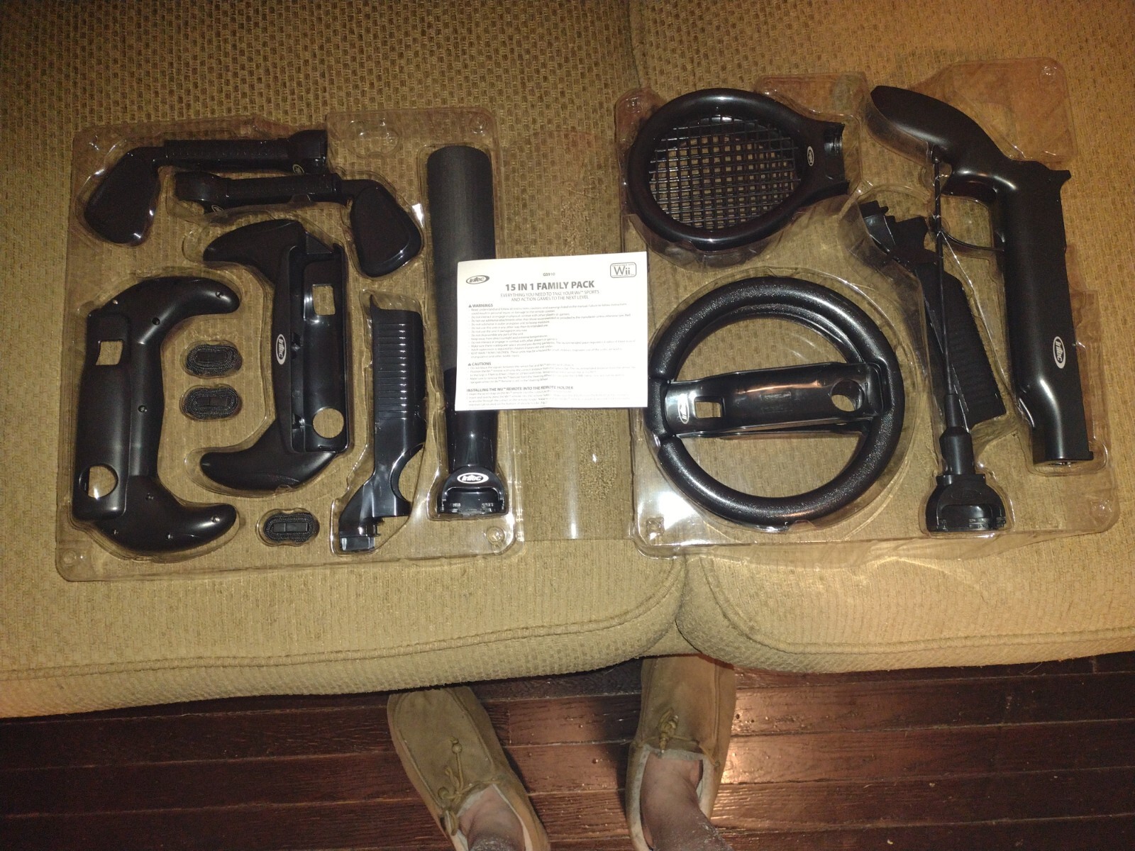 Intec 15 In 1 Family Pack Accessories For Nintendo Wii + Nerf Sports ...