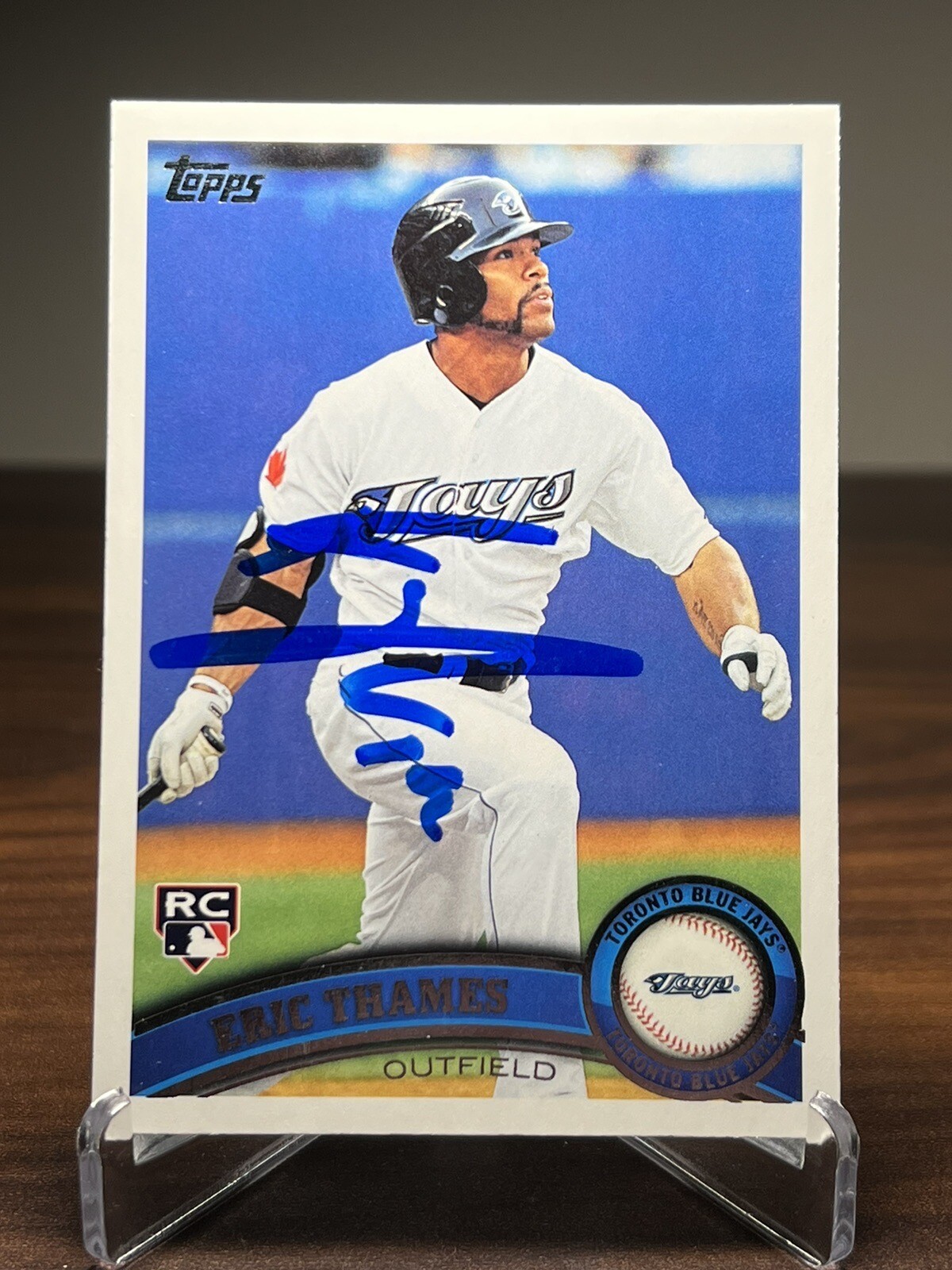 Eric Thames Signed Autographed 2011 Topps Baseball Card #US288 Blue ...