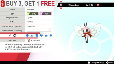 Shiny Ribombee Pokemon Sword and Shield Perfect IV🚀Fast Delivery🚀 | eBay