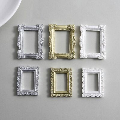 Mini Picture Frame Resin Fine Workmanship Small Size Miniature Photo ...