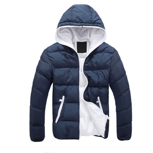 Winter Jacket Drawstring Thermal Zipper Winter Down Coat Slim | eBay ...