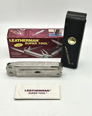 Original Leatherman Super Tool with Sheath, Box, & Papers - Great ...
