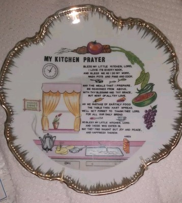 My Kitchen Prayer Decorative Plate | eBay
