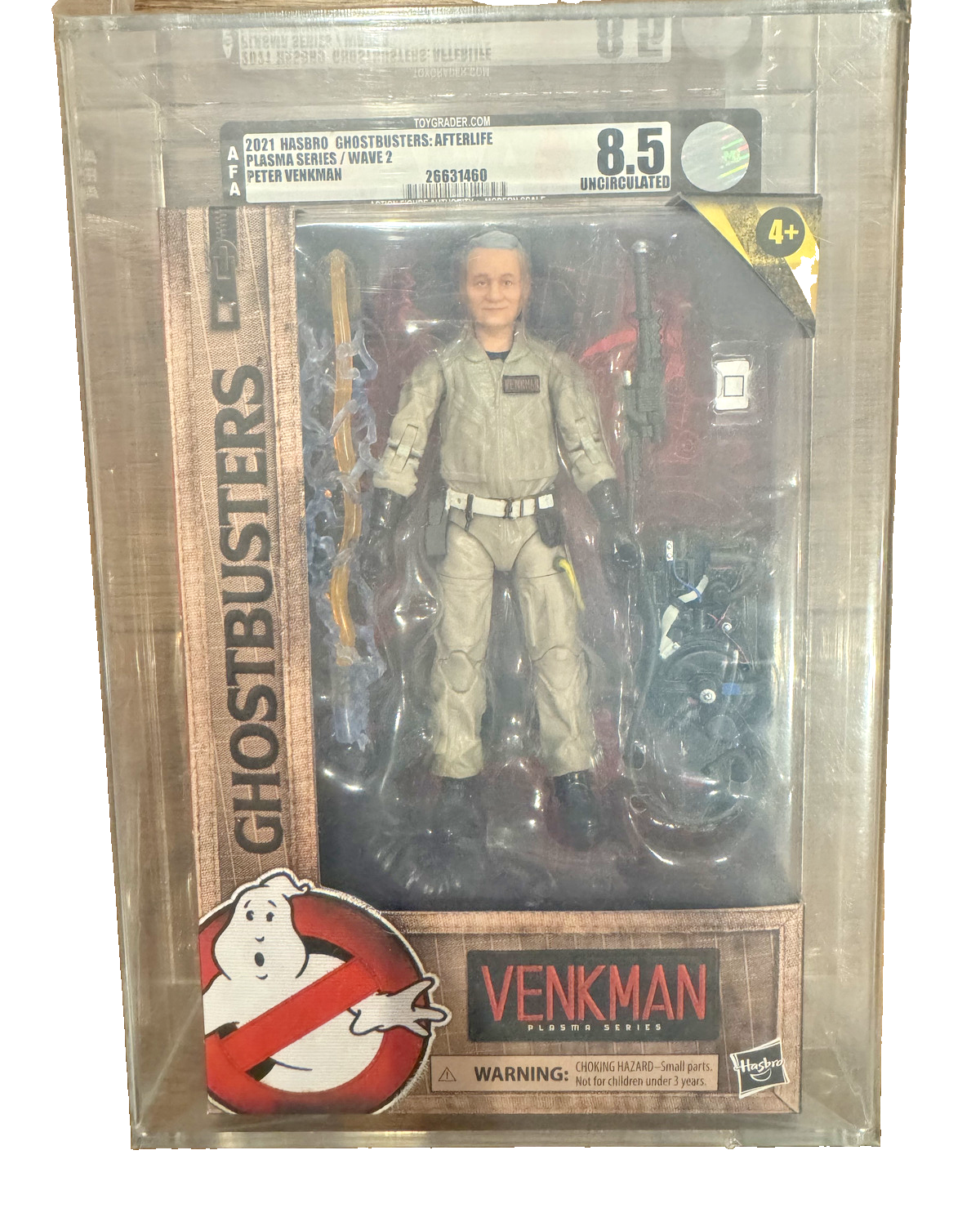 2021 Hasbro Ghostbusters AFTERLIFE Peter Venkman Plasma Series AFA U8.5 ...