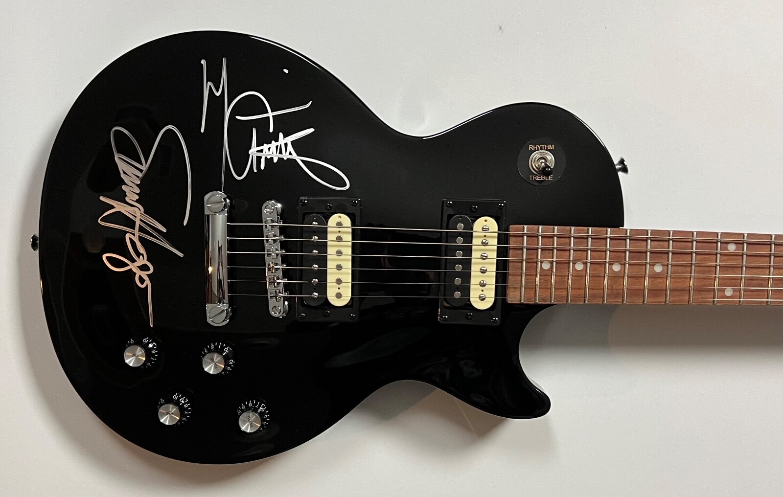 Van Halen JSA Sammy Hagar Michael Anthony Autograph Signed Guitar Les ...