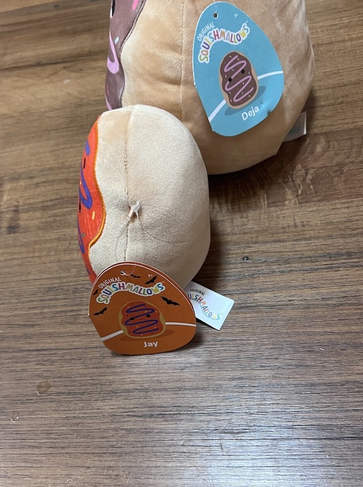 Squishmallow Food Nwt New 8” Deja Donut Chocolate Eclair Dessert 5” Jay ...
