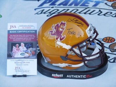 Daniyel Ngata signed Arizona State ASU Sun Devils mini helmet Forks Up ...