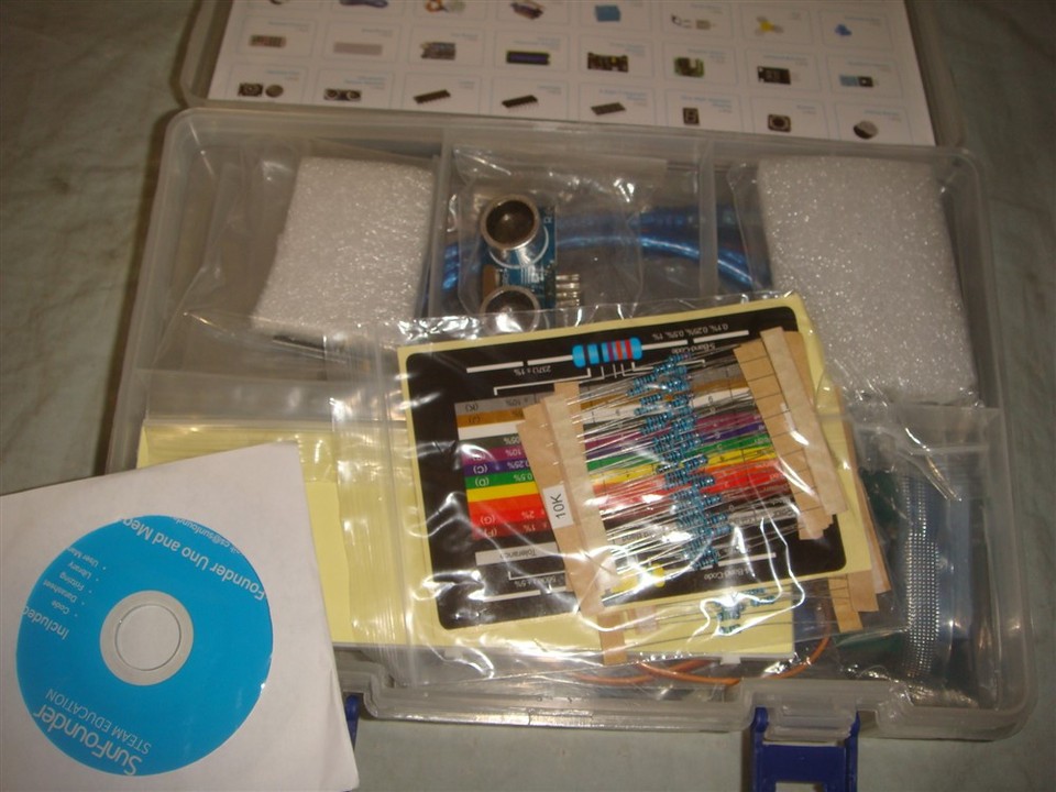 SUNFOUNDER UNO STARTER KIT W ORIGINAL ARDUINO UNO R3 WIFI RoHS ...