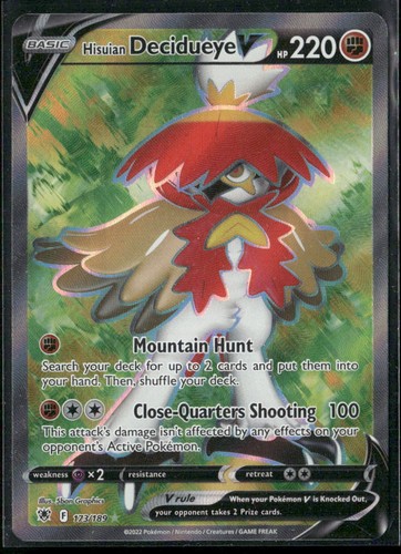 SWSH10: Astral Radiance #173/189 Hisuian Decidueye V (Full Art) | eBay