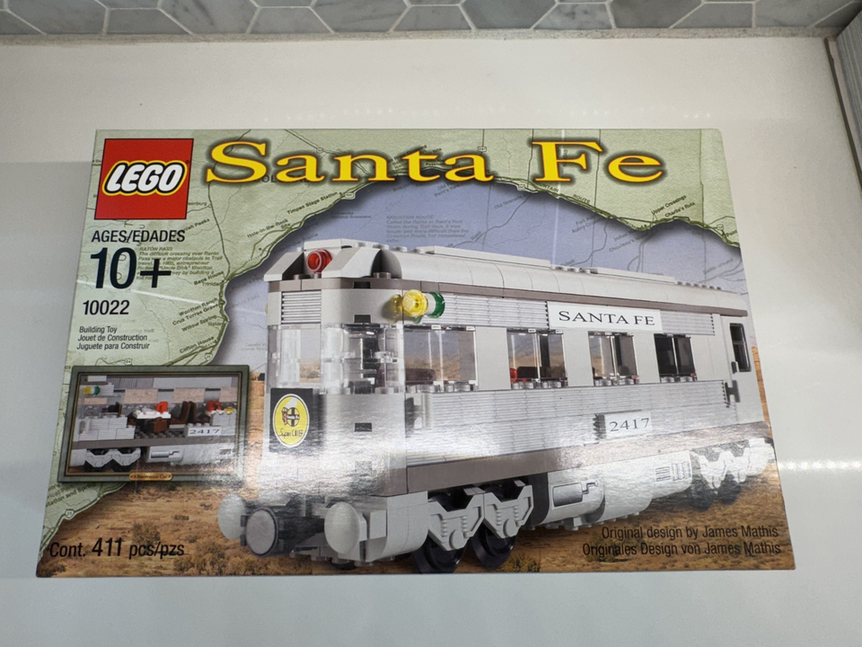 LEGO 10022 Santa Fe Cars Set II 9V Train Dining Observation Sleeping ...