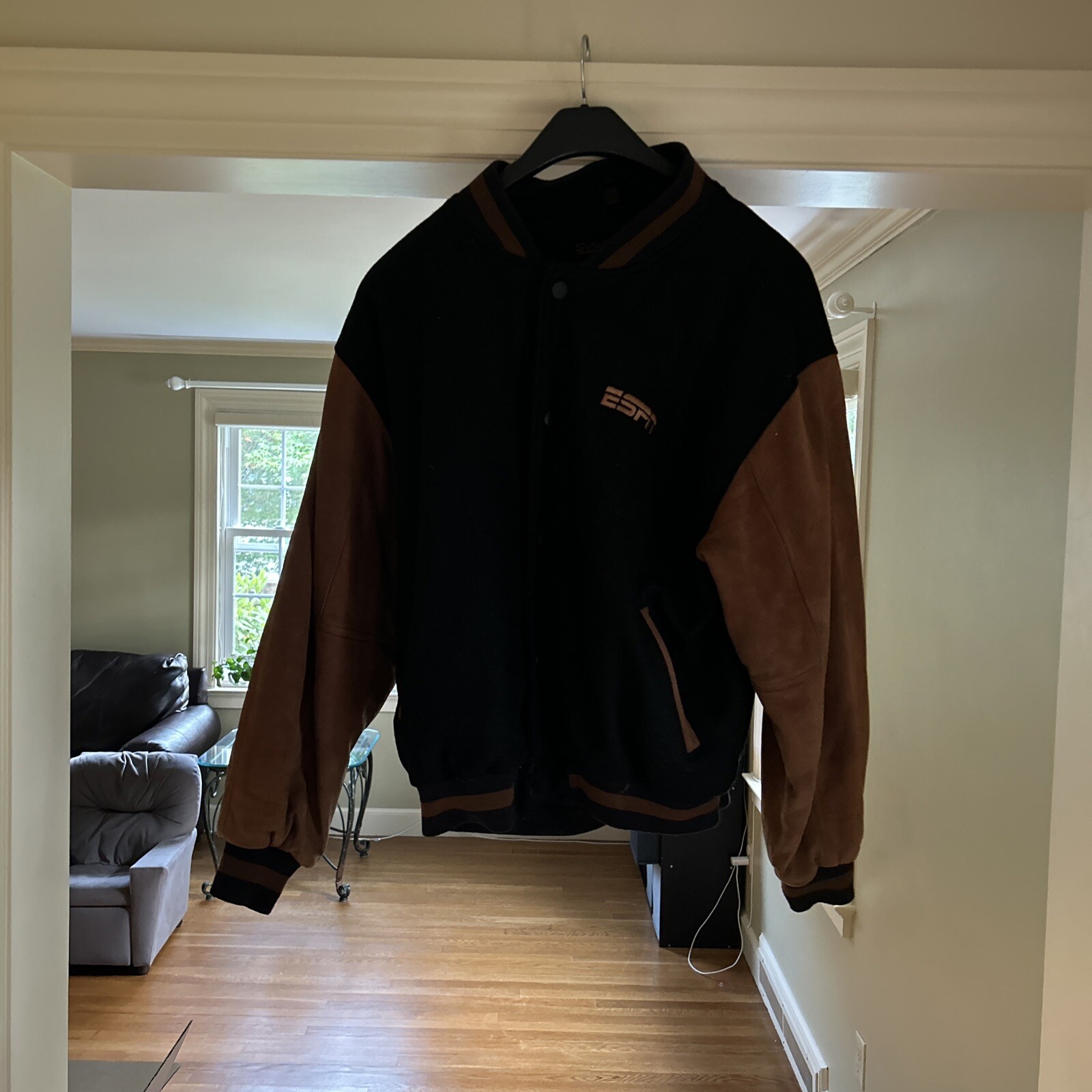 Swingster Branded ESPN Bomber Jacket Size Large - Gem