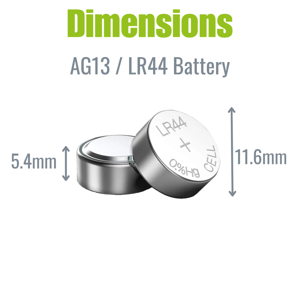 Batteries AG13 AG12 AG10 AG4 AG3 AG1 AG0 Alkaline 1.55v Eunicell LR44 ...