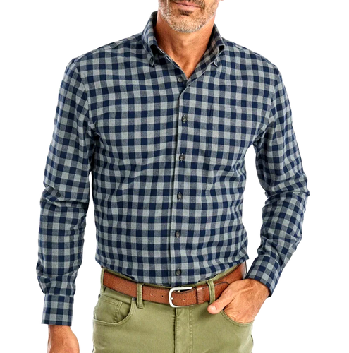 Johnnie-o Top Shelf Men`s Hoyt Button Up Woven Shirt in Gray size M | eBay