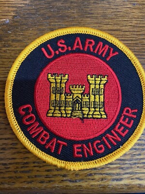 US ARMY COMBAT ENGINEER Custom Made Patch 3" Round(3 patches) | eBay