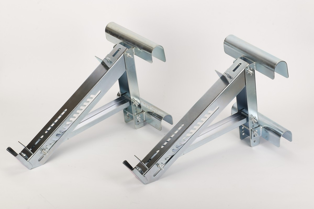 Metaltech Platform Jacks 2-Rung Ladder Jacks For Scaffolding - Aluminum ...