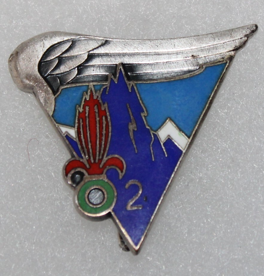 insigne de la 2e compagnie ,montagne , du 2e rep. Legion étrangère,TAP ...