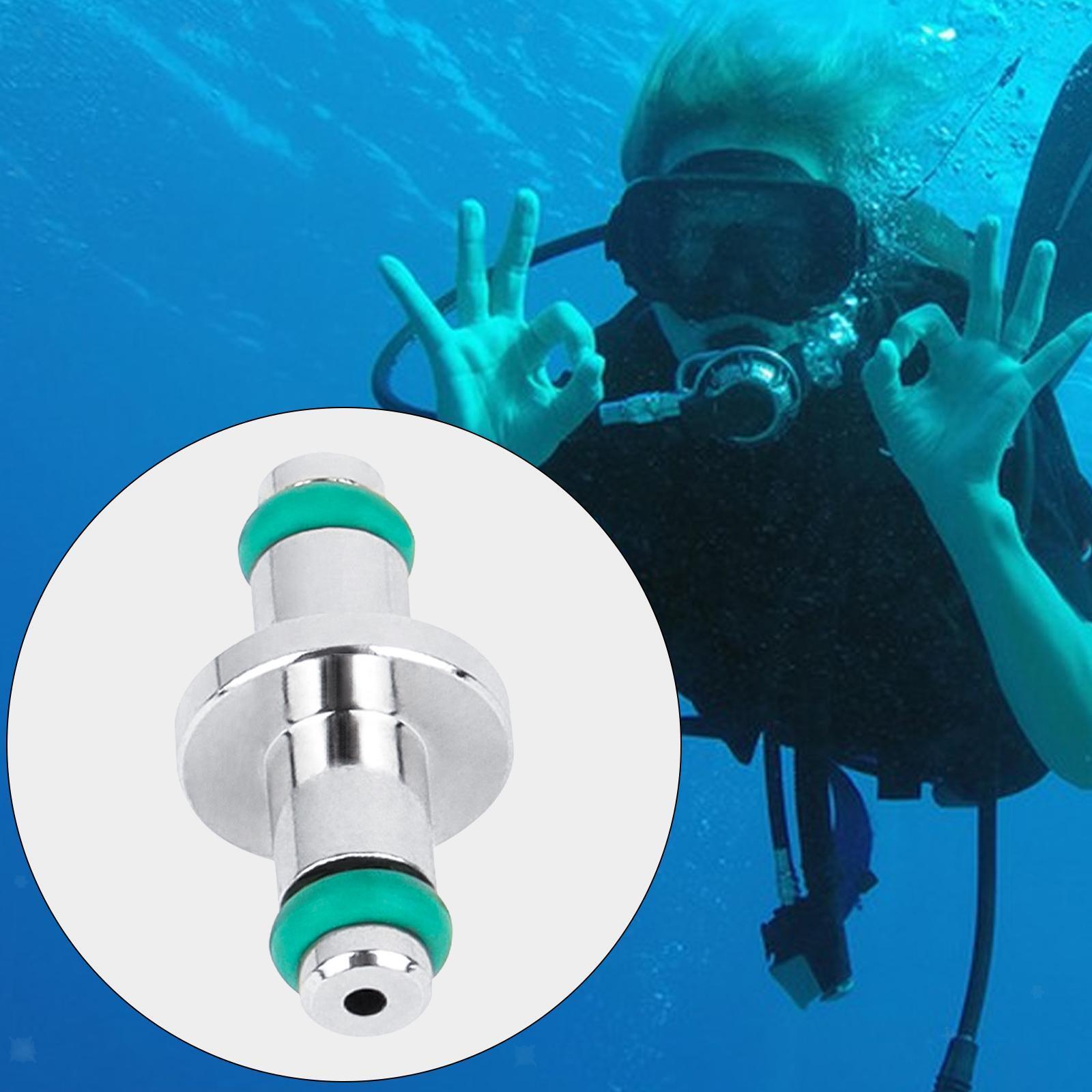 Scuba Diving Swivel Spool Round End Pressure Hose Adapter Diving ...