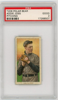 1909-11 T206 Polar Bear Addie Joss Pitching PSA 2 | eBay