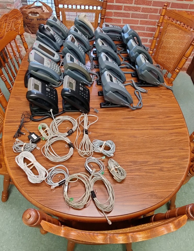 Office phones - 14x Avaya 5410, Avaya 5420, Avaya EU24, 2x Yealink T21P ...