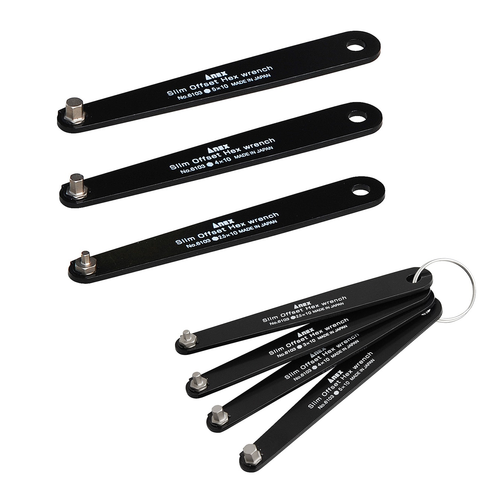 ANEX Slim Offset Hex Wrench Straight Type Ultra-thin head width 10mm ...