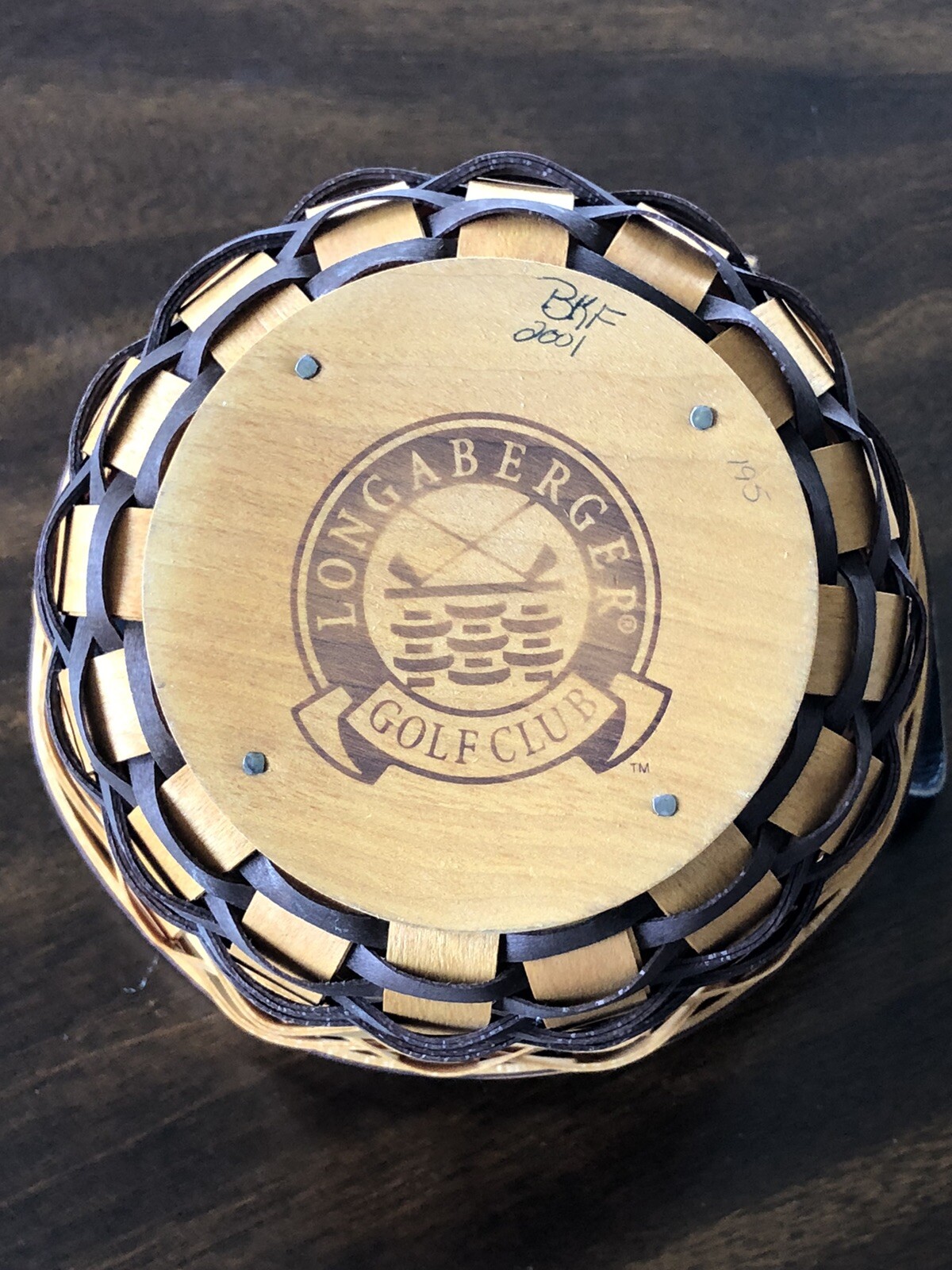 2001 Longaberger Golf Club Basket with Leather Handles | eBay