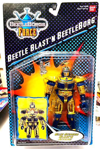 1997 Bandai Saban's Beetle Blast'n blue Stinger Beetleborg Force | eBay