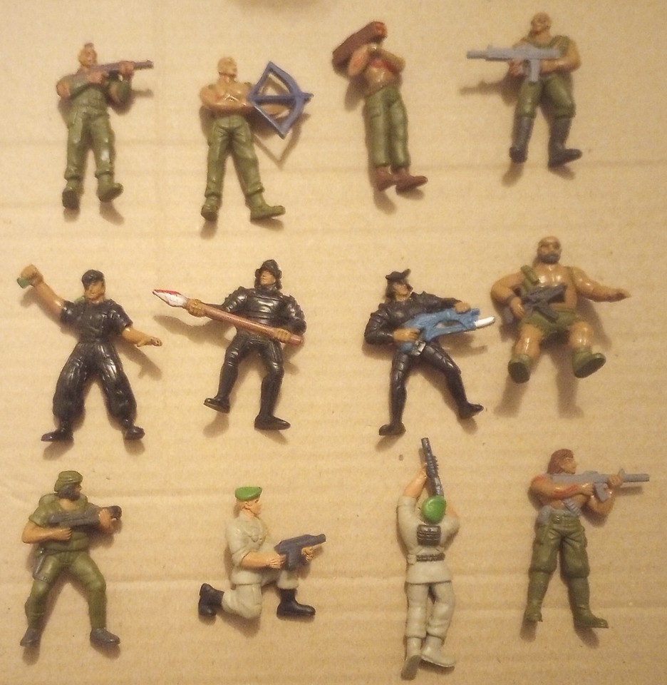1986 Mattel G.U.T.S. Mini Figure Lot VTG GUTS Akido Force Mercenary ...