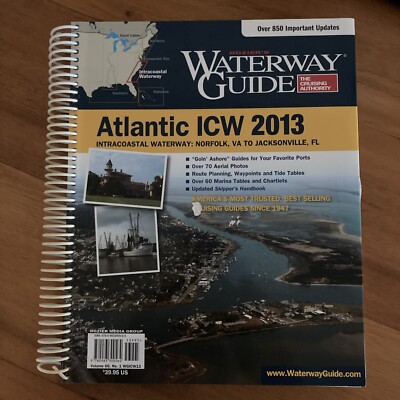 Doziers Waterway Guide Atlantic ICW 2013 Boating Soft Cover Spiral ...
