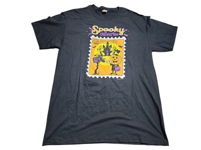 Mens L Spooky Deliveries Halloween Funny T Shirt Mail Carrier Delivery ...