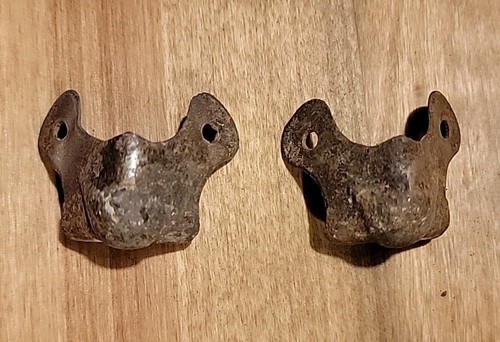 Pair Of Corners From Oak Wood Machinist Chest Tool Box, Others Similar ...