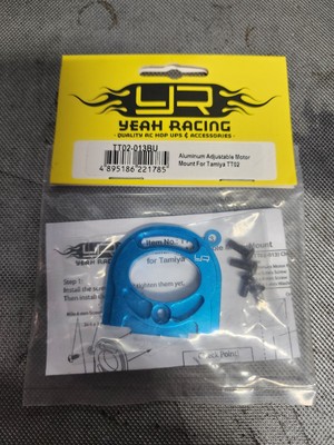 YEAH RACING ALUMINUM ADJUST. MOTOR MOUNT TAMIYA TT02 TT-02 TT02B TT02S ...
