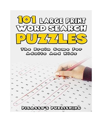 101 Large Print Word Search Puzzles - The Brain Game For Adults And ...