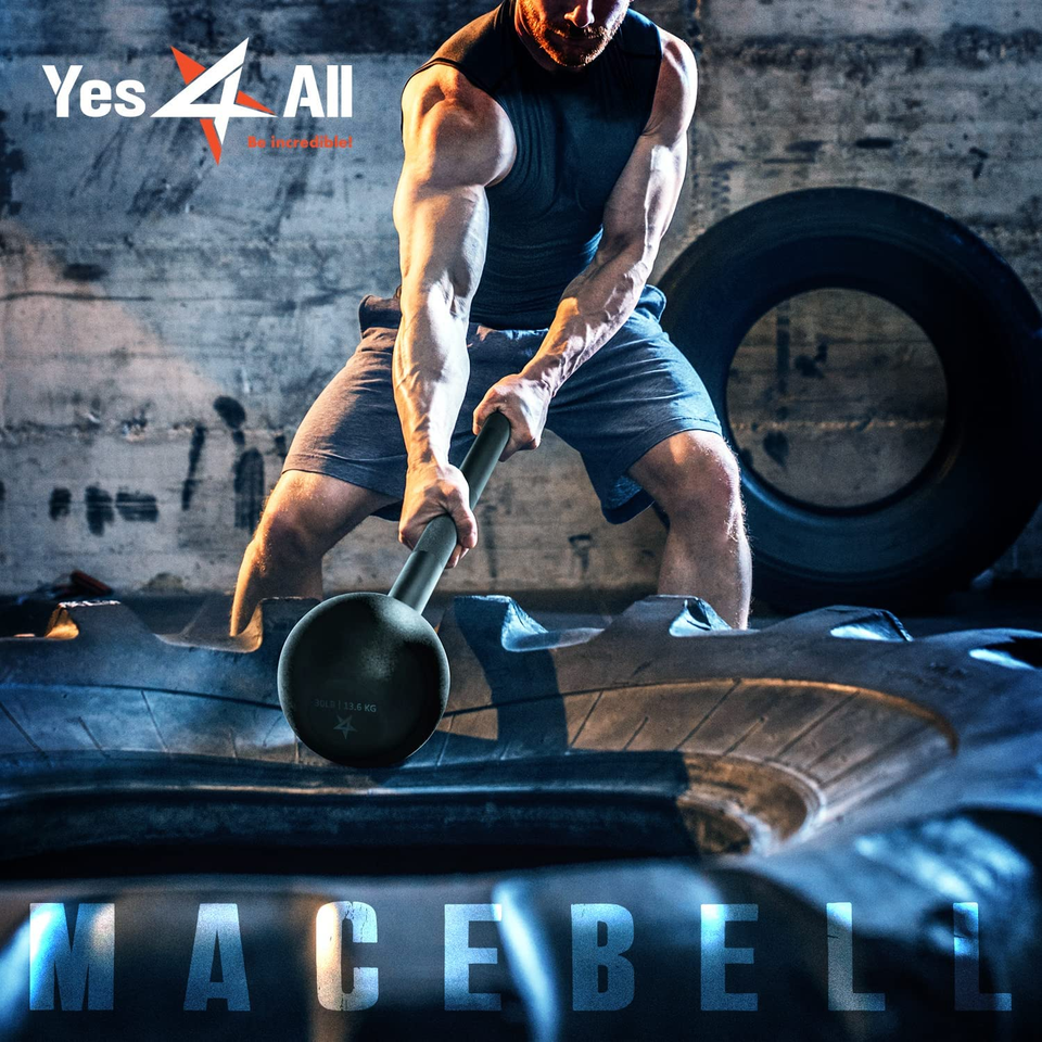 Steel Mace Bell, Mace Club for Strength Training, Functional Full Body ...
